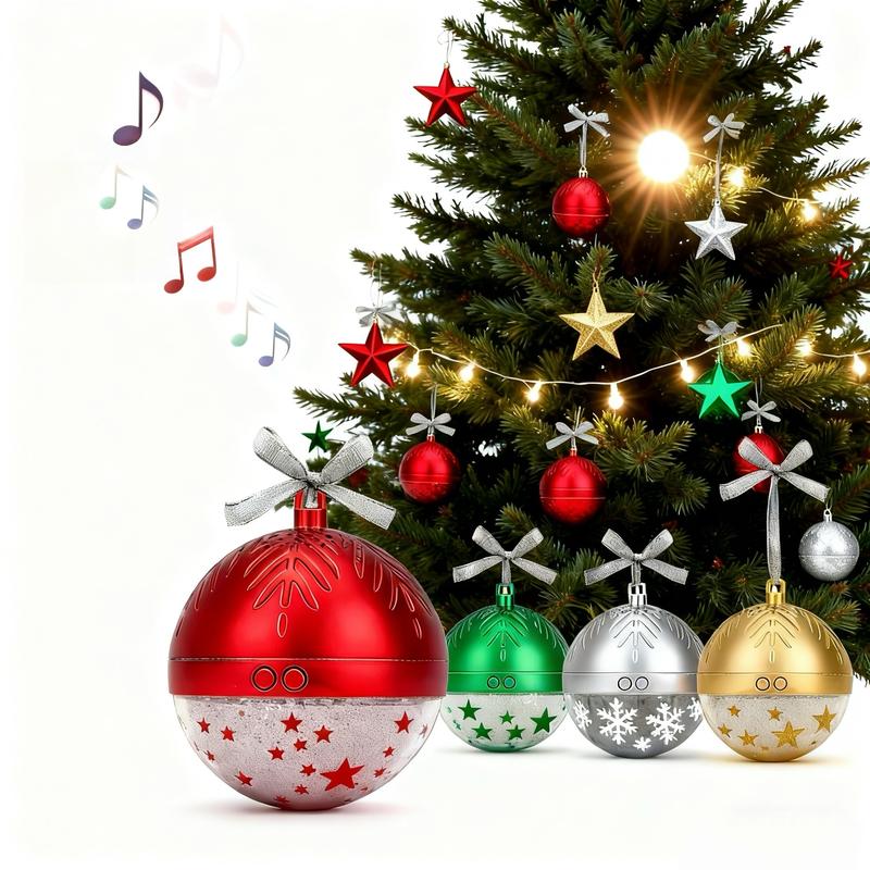 查看[Christmas ball Bluetooth speaker, LED light speaker, comes with 8 ...