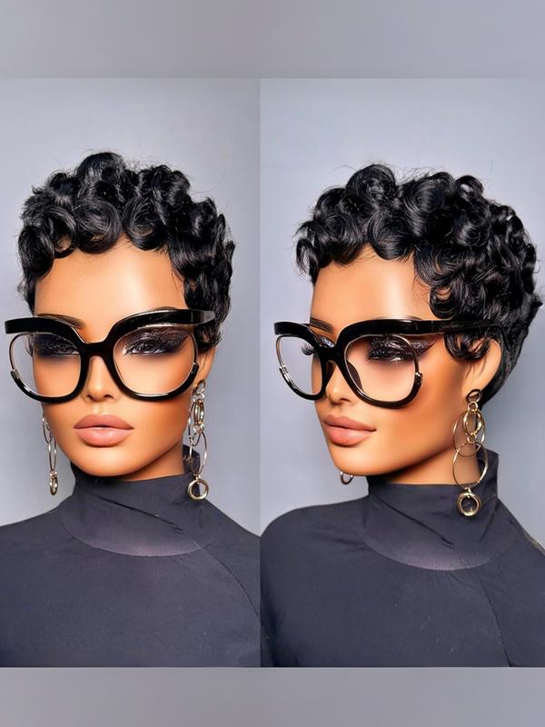 Short Curly Synthetic Hair Wig, Pixie Cut Wigs for TikTok爆款商品分析 - GMV ...