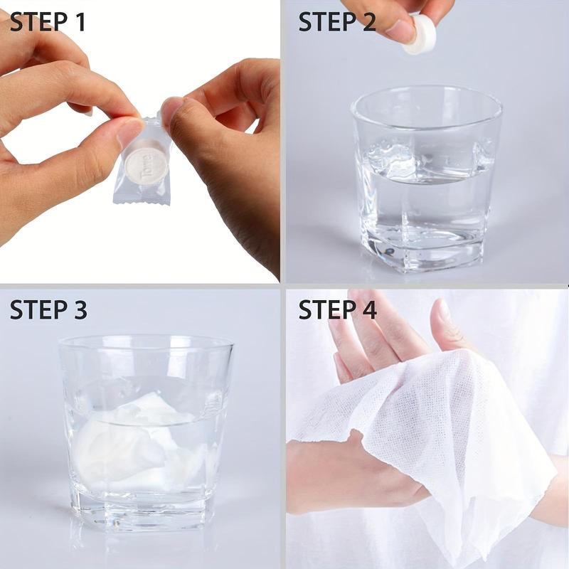 查看[Disposable Compressed Face Towel, 1 Set Wipe Hands Compressed ...