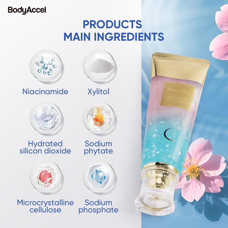 BodyAccel Niacinamide Whitening Toothpaste - Fast Acting Formula with ...