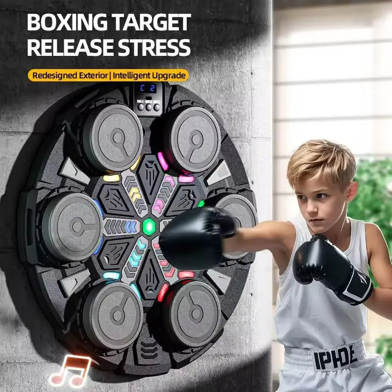 查看[Music Boxing Machine Wall-mounted Home Music Punch Machine Target ...