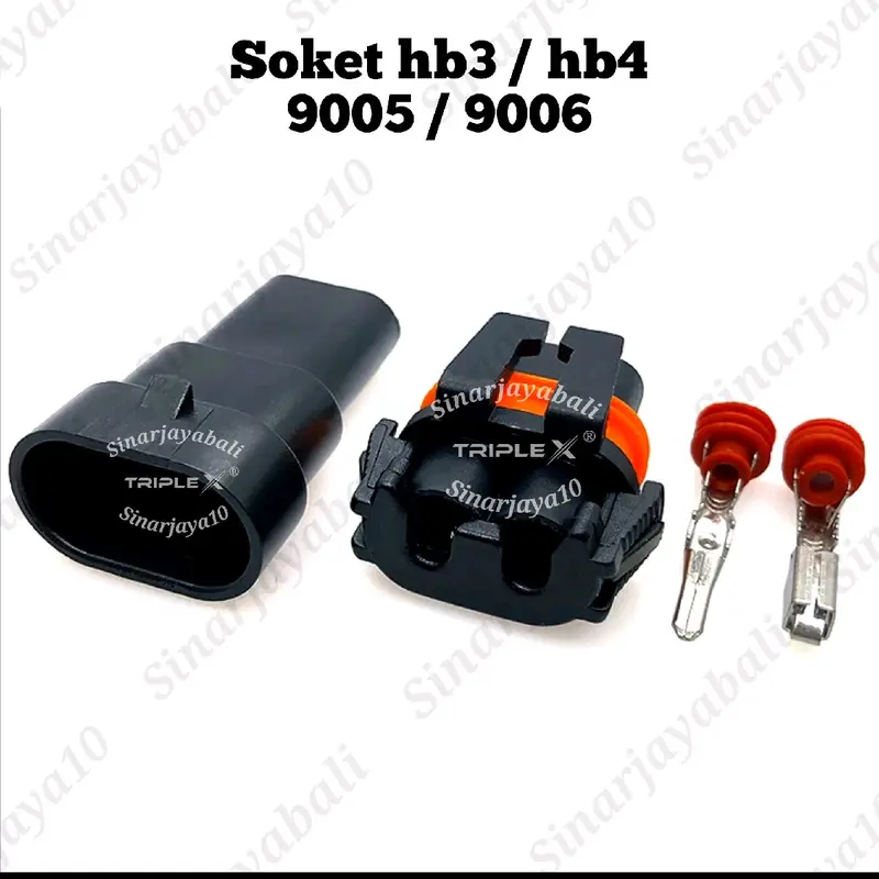 soket hb3 hb4 9005 9006 socket lampu depan mobil headlamp car konektor ...