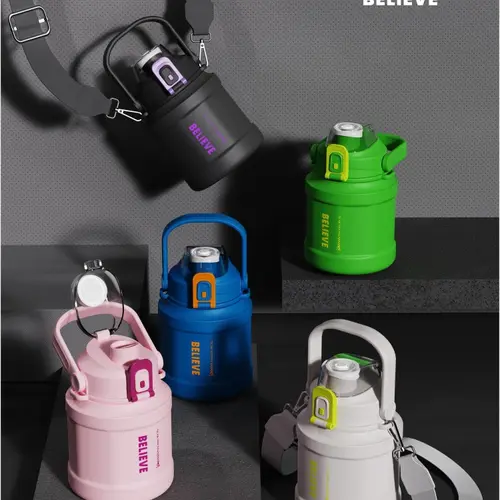 【2-5 Ngày Giao】850ml Cốc giữ nhiệt lớn Aimway bằng thép không gỉ Cốc cà ...