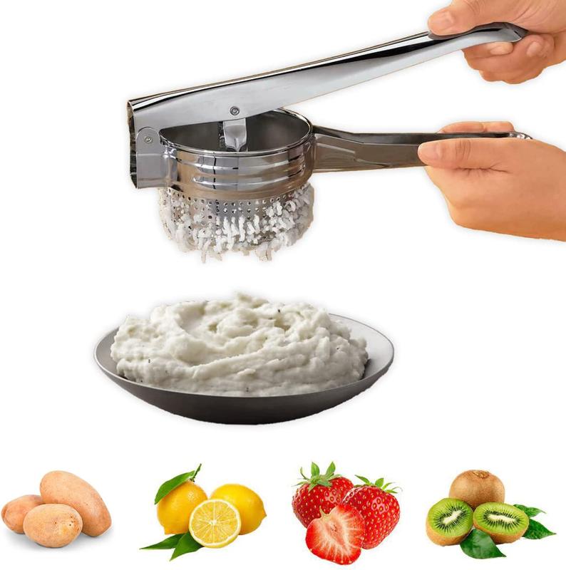 AEX Potato Ricer Mashers Stainless Steel Food Press for Fruit Vegetable ...
