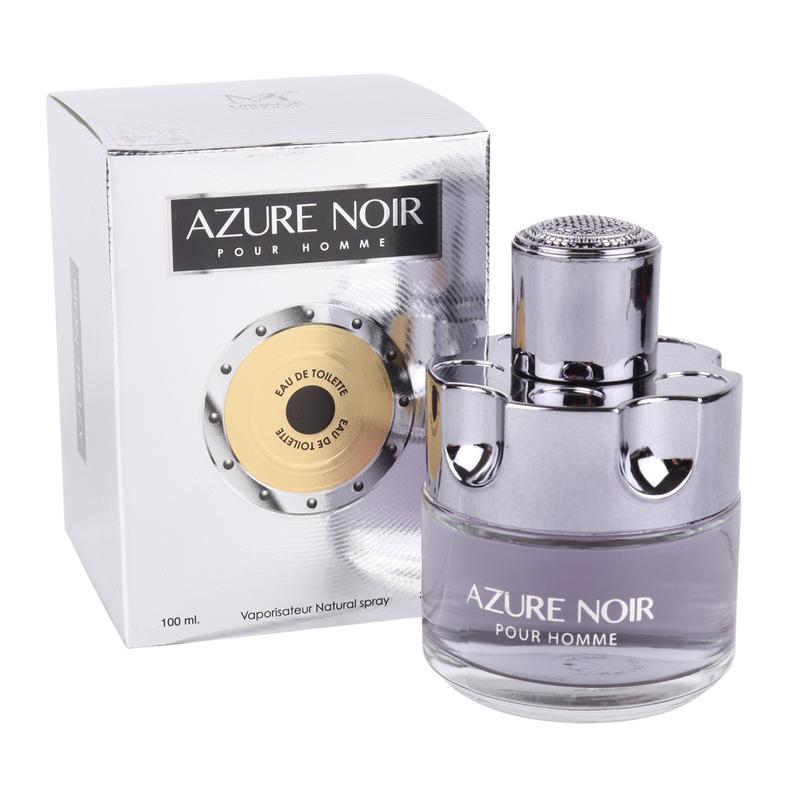 Azure Noir Eau de Toilette Natural Spray Cologne for Men 100ml/3.4fl.oz ...