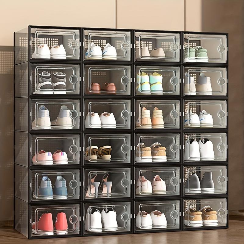 12 thick transparent dustproof stackable shoe boxe TikTok爆款商品分析 - GMV ...