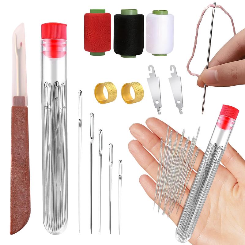 查看[36 Pcs sewing tool set, needlework hand repair tools, portable ...