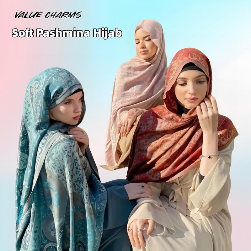 查看[Pashmina lembut Selendang Hijab, Jenama Mewah, Pashmina, Tudung ...