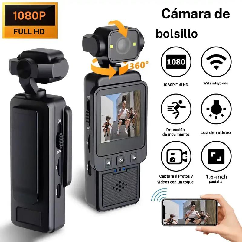 查看[Body Mounted Video Cameras, 1080P Portable Vlogging Camera with WiFi ...