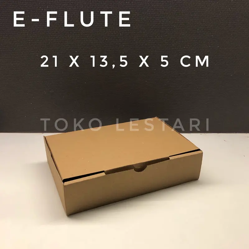 (5 Pcs) Box Kardus E-Flute Coklat Untuk Packaging Olshop Sovenir Baju ...