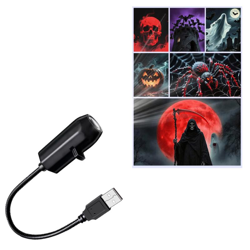 Joytutus L-705 5V USB Powered LED Halloween Grim Reaper & Ghost ...