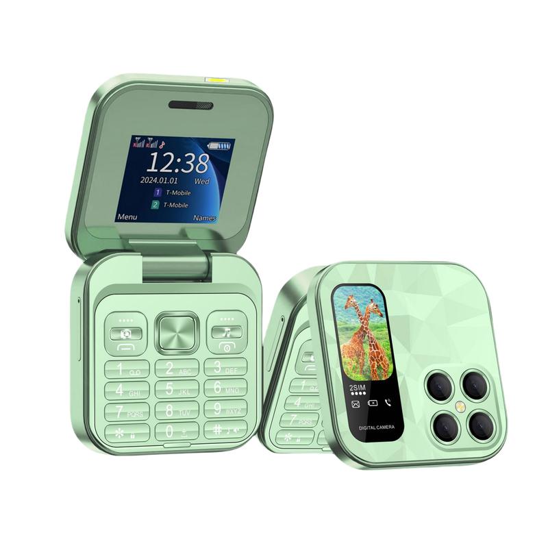 查看[FUFFi Foldable Mini Phone with 2.4 Inch Display, 2G Network,Dual SIM ...