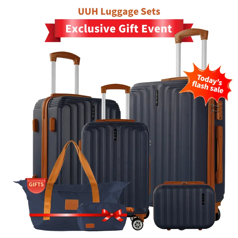 查看[UUH luggage sets(6pcs/4pcs) with TSA Locks - suitcase for travel ...