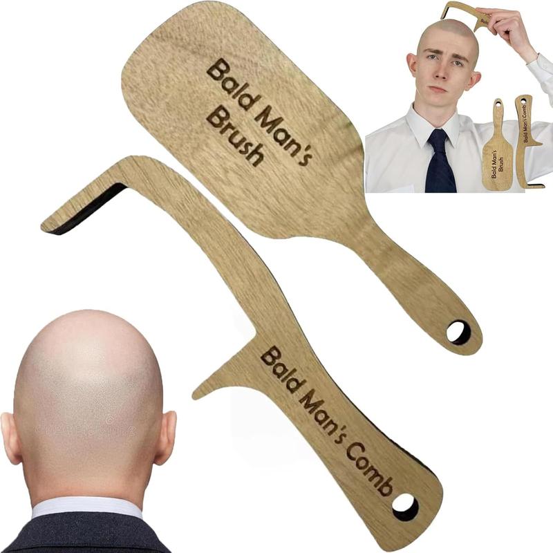 查看[2pc Funny Bald Men's Comb Set - Perfect Christmas Gag Gift, Unique ...