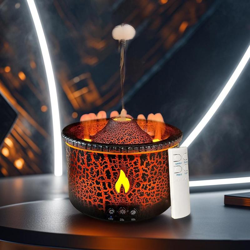 Mini Portable Humidifier, Simulated Flame Humidifier for Room Decor ...