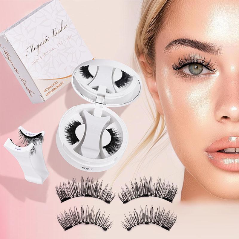Magnetic False Eyelashes Set, No Glue Needed, Natu TikTok爆款商品分析 - GMV ...