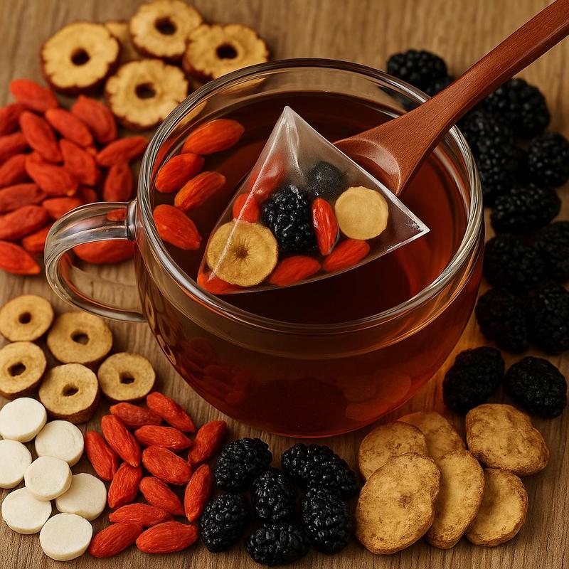 Turmeric Kidney Tea Formula, Ginseng Eight Treasures Tea, Organic ...