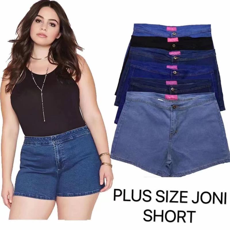 PLUS SIZE 32-44 DENIM JONI SHORTS STRETCHABLE 2COLORS SHORT FOR WOMEN Jeans Womenswear | TikTok ...