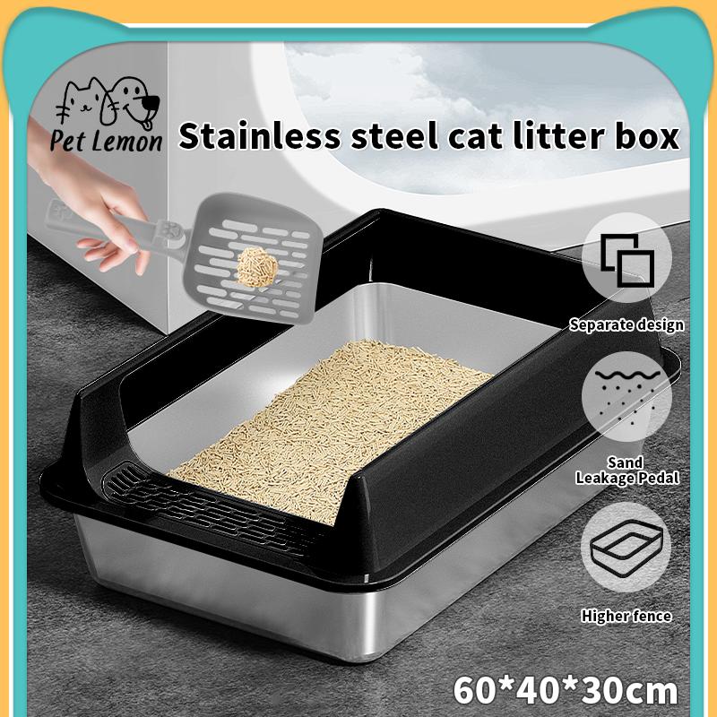 查看[Pet Lemon XXXL Premium Stainless Steel Litter Box Kucing - EXTRA ...