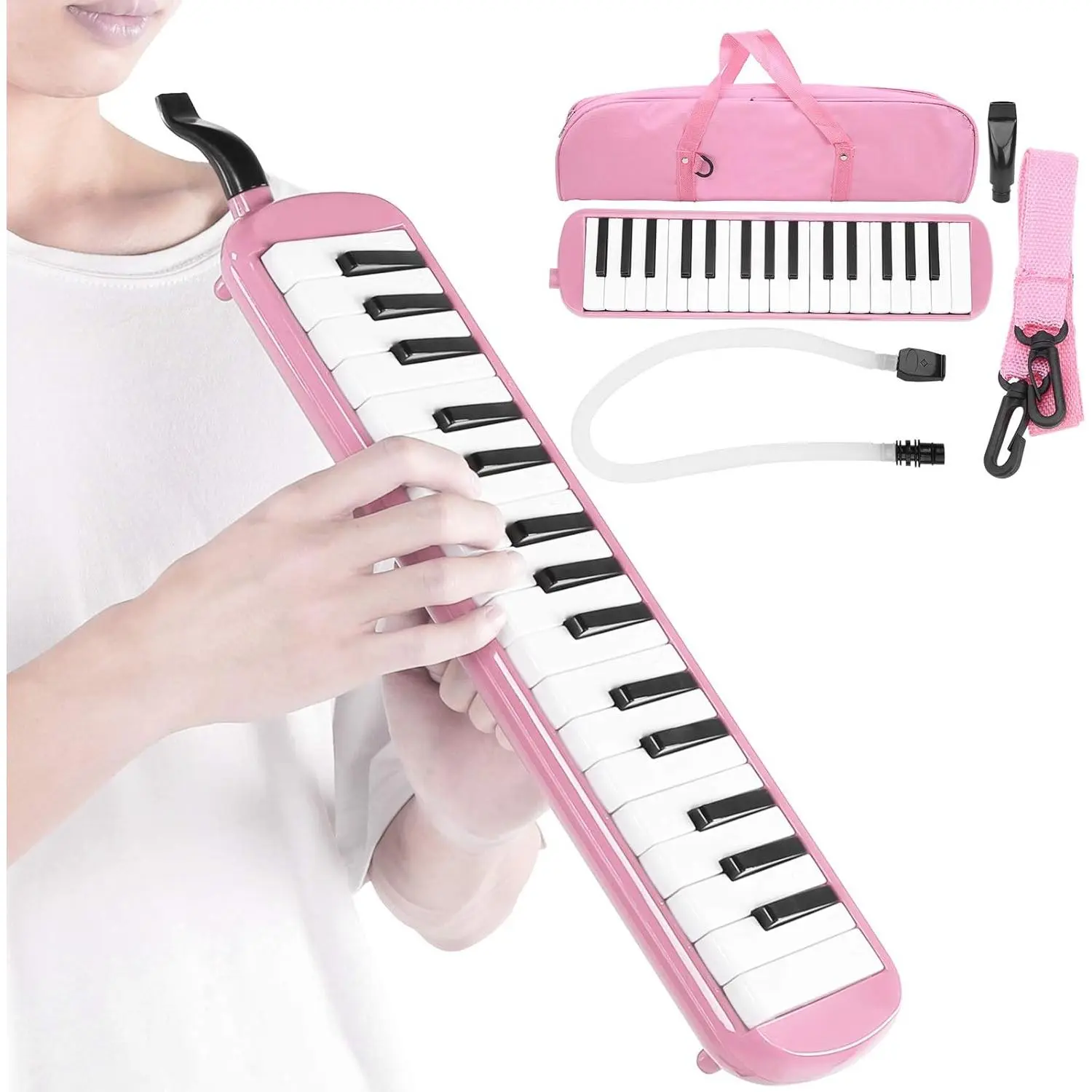 查看[32 Teclas Piano Melodica Tube Tubo Largo y Flexible Melodica con ...