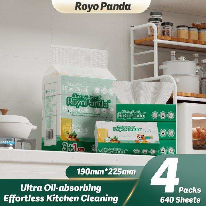 查看[[4 Packs] ROYOPANDA Kitchen Towel Buluh – Oil Absorbent Tisu Dapur ...