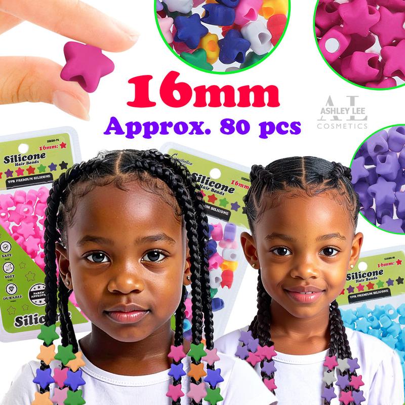 Star Shaped Silicone Hair Beads - 16mm 80 PCS Soft TikTok爆款商品分析 - GMV ...