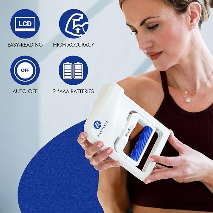 Handexer Digital Hand Dynamometer, Hand Grip Strength Tester 265lb ...