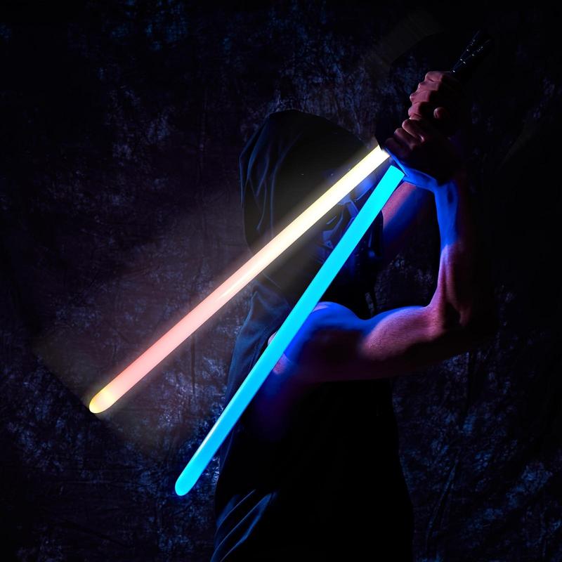 查看[Luminous Metal Laser Sword Toy, 1 /2pcs Color Changing Light Sword ...