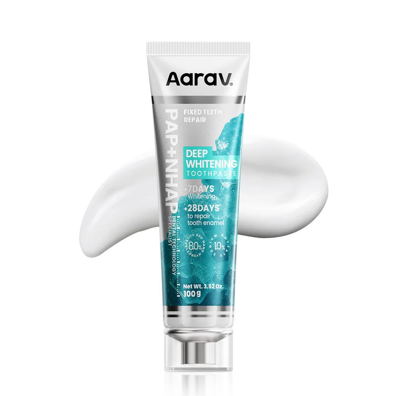 Aarav PAP Deep Whitening Toothpaste 8%Hydroxyapatite added Fluoride ...
