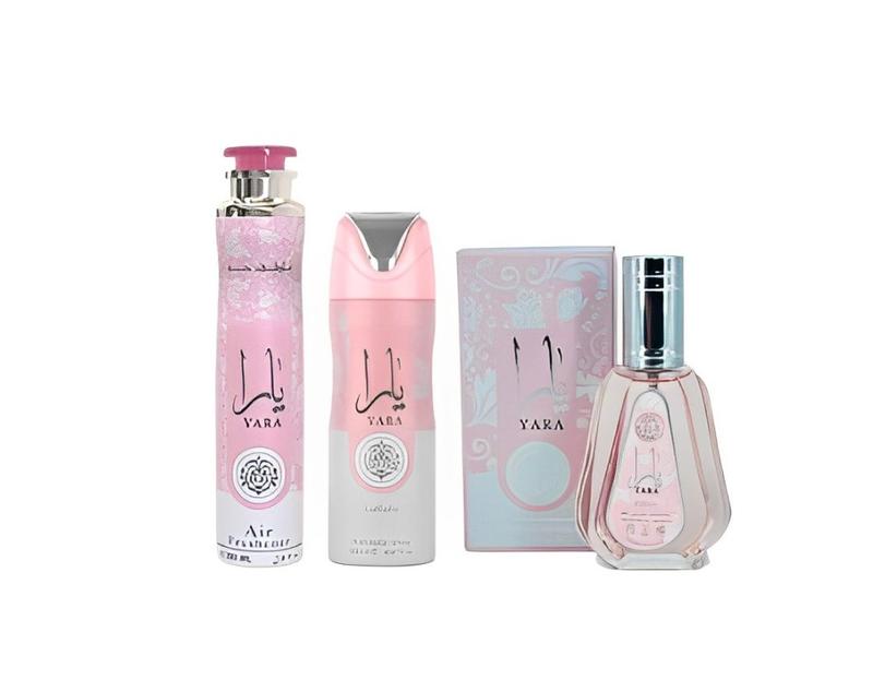 Yara Perfume (1.7oz) + yara Deodorant (6.67oz) + yara Air Freshener (10 ...