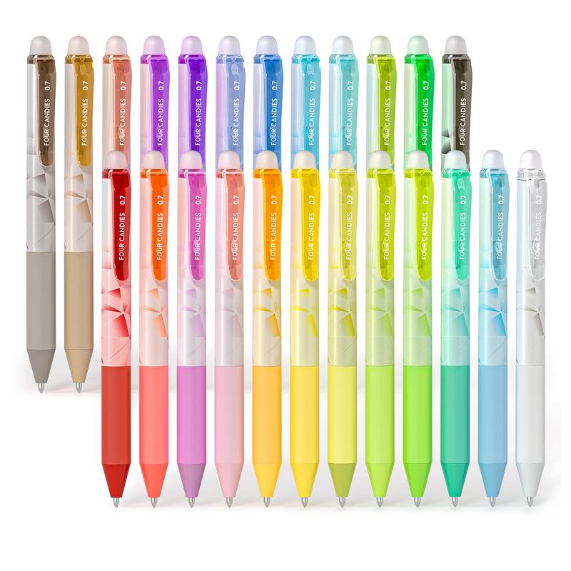 查看[Back to School Four Candies Erasable Gel Pens, 12/18/24Colors ...