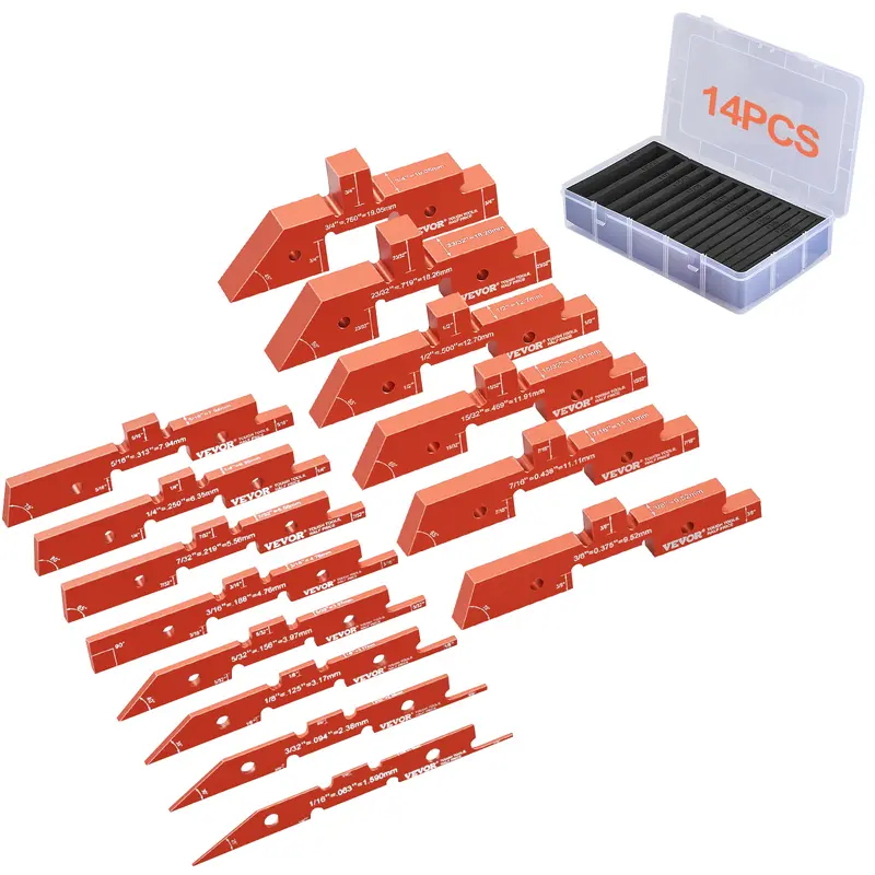 VEVOR Router Table Adjustment Bars, 14-piece Set, Aluminum Construction ...