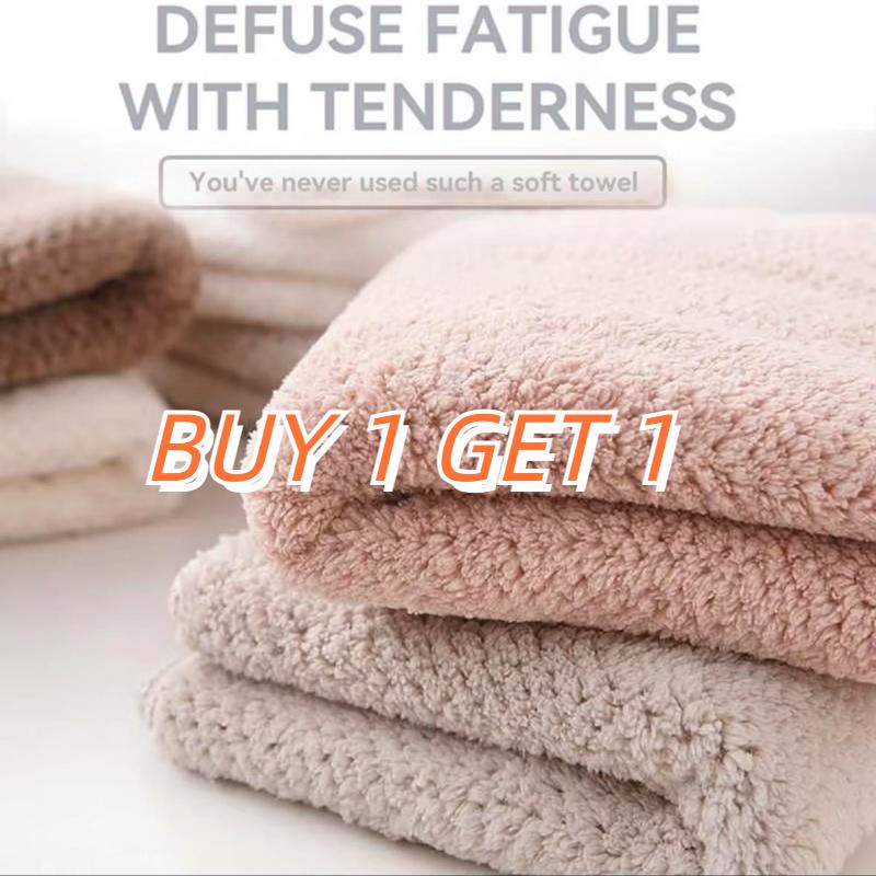 BUY 1 GET 1 Super Soft Microfiber Bath Towel Adult Three Second Dry ...