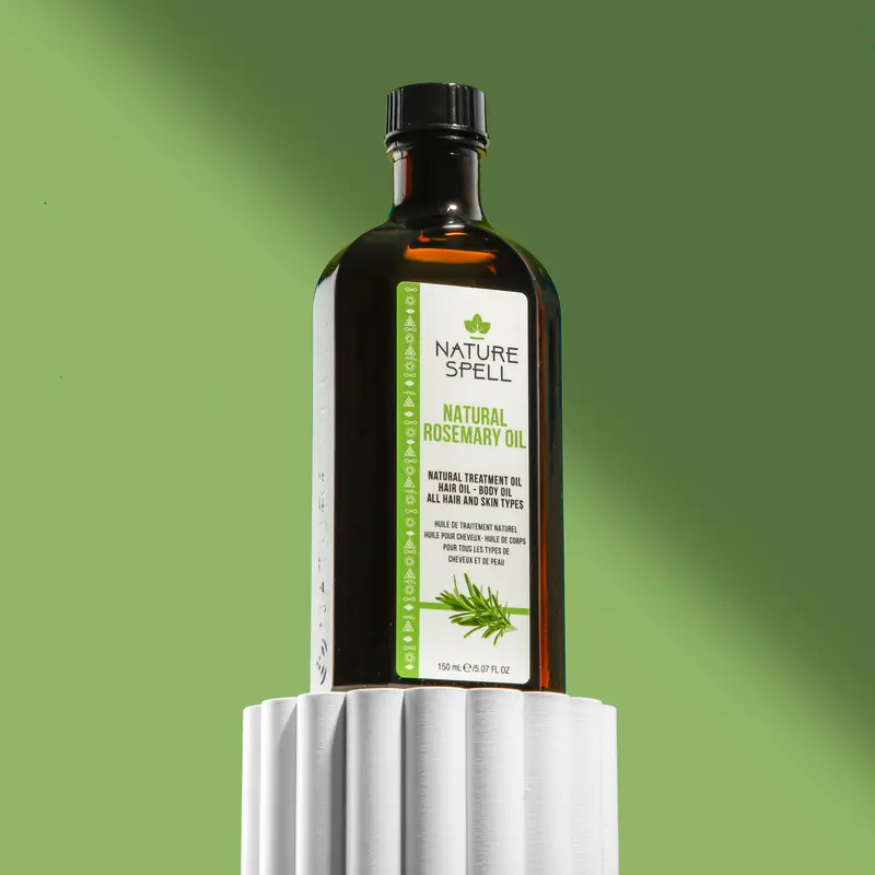 Nature Spell Limited Edition Rosemary Hair Oil Elixir Set for Luxurious ...