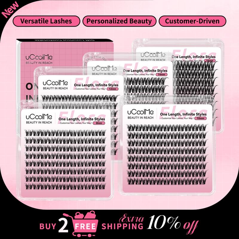 uCoolMe Lashes Flora Ultra-Thin Band Lashes Cluster Extension For Young ...