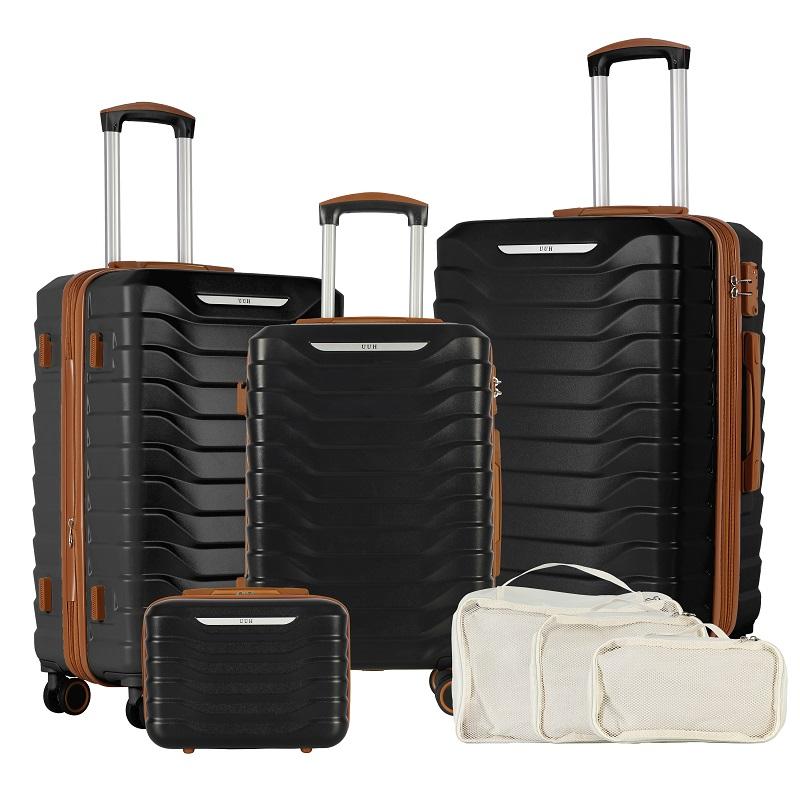 查看[UUH 7pcs Expandable luggage set, Waterproof Layer, with TSA lock, 5 ...