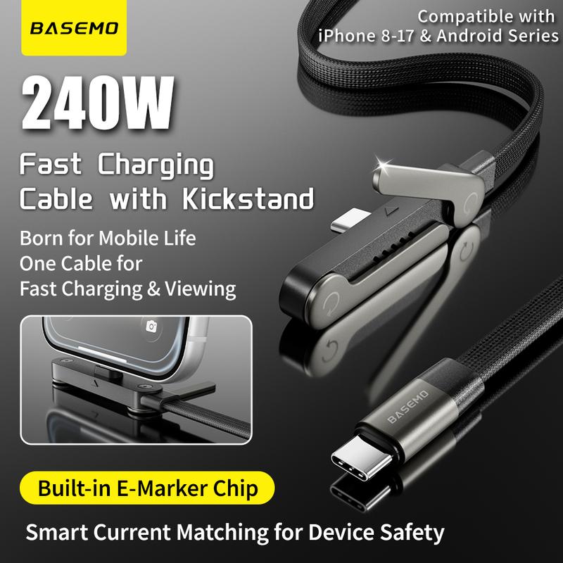 basemo Invisible Holder Charger Cable with Stand, TikTok爆款商品分析 - GMV/销量 ...
