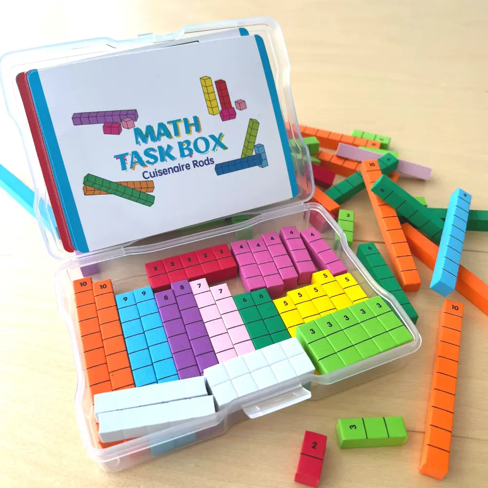 Math Task Box Cuisenaire Rods with Cards Kindergar TikTok爆款商品分析 - GMV ...