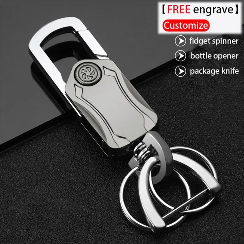 NO1-Keychain Tool Fidget 3-in-1 Keychain with Bottle Opener & Knife ...