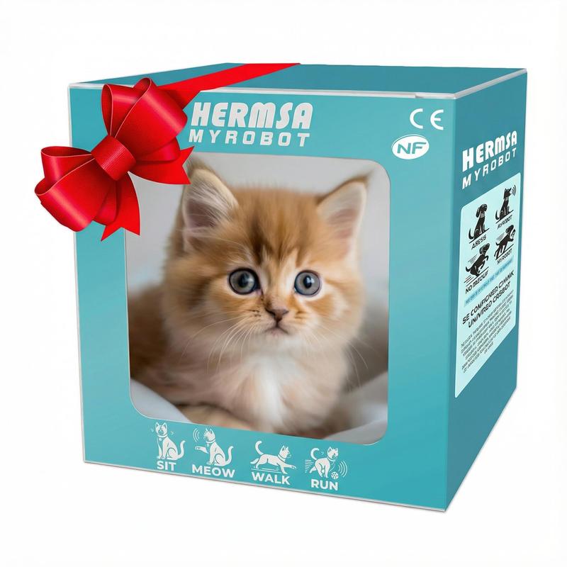 查看[Anak Kucing Robot Interaktif, Mainan Kucing Robotik PlushHoliday ...