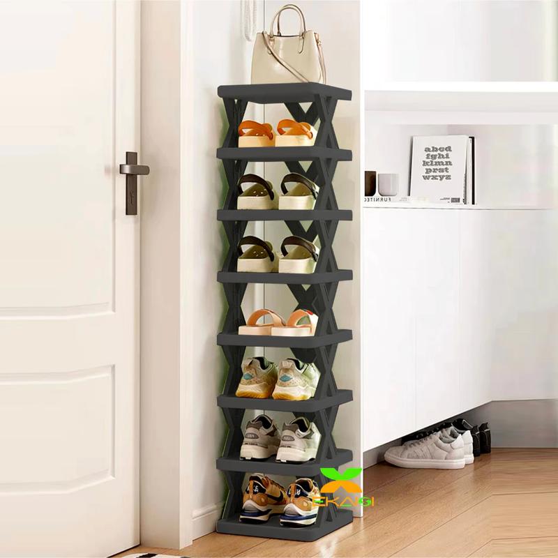 查看[COD Rak Sepatu& Sendal X4 X5 X6 X7 Susun Tempat Sendal Aesthetic Rak ...