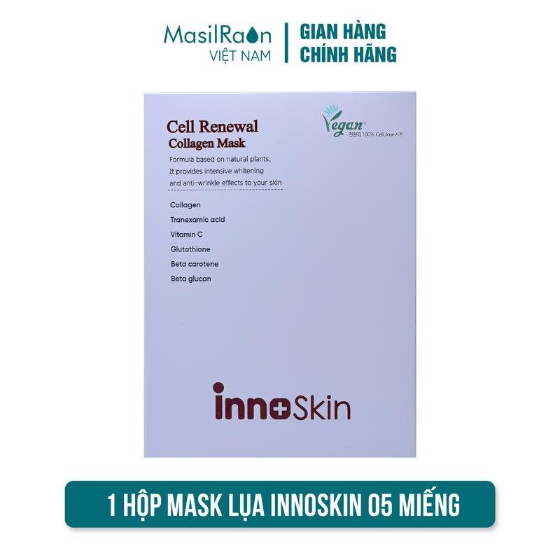 T42 - Full 1 hộp 5 miếng Mặt nạ collagen vegan Innoskin | TikTok Shop ...