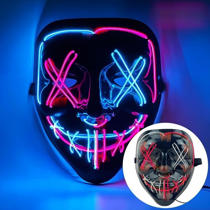 LED Light Up Mask, 1 Count Creative Glow in The Da TikTok爆款商品分析 - GMV ...