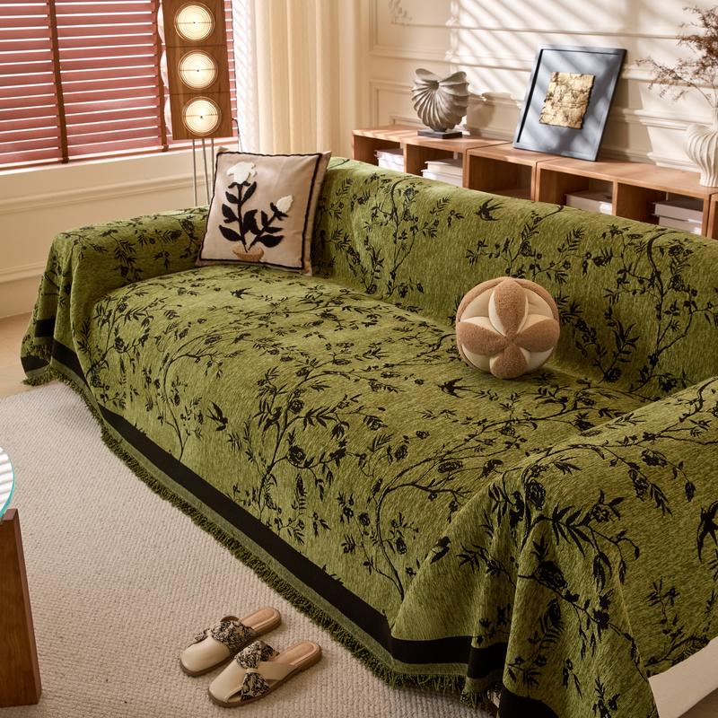 【SlumberHome】 Plant Leaf Pattern Sofa Cover Durabl TikTok爆款商品分析 - GMV ...