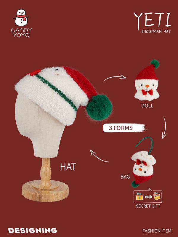查看[Original design, Christmas new fashion and trendy snowman-shaped hat ...