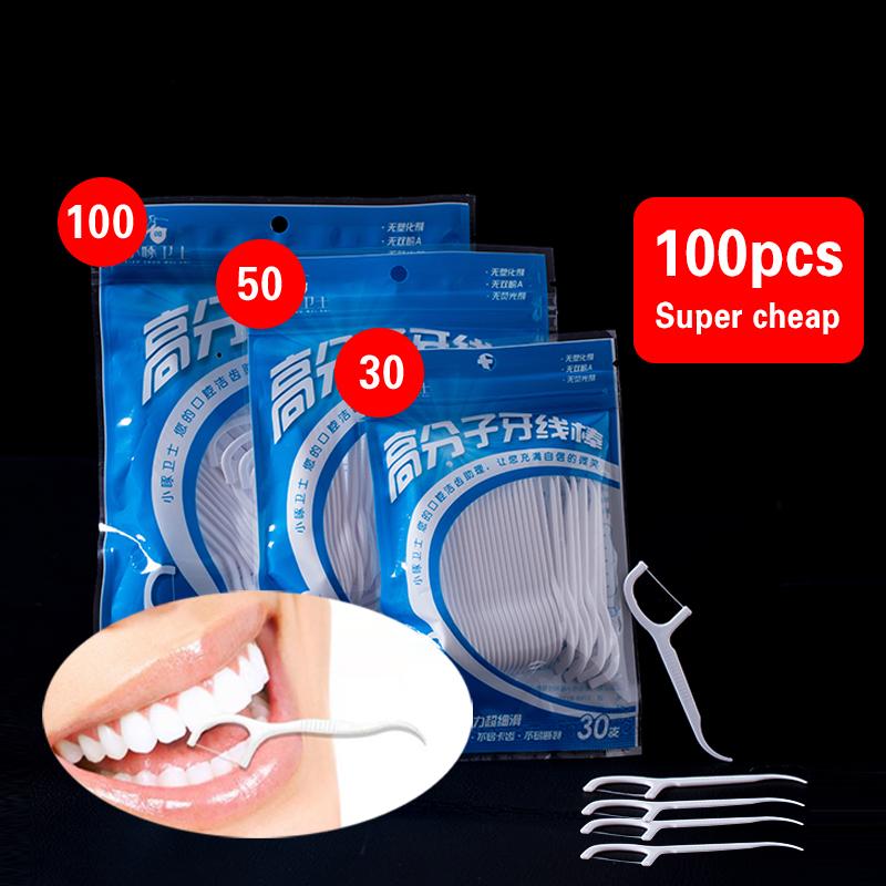 Ultra-fine dental floss pick tooth stick cleaning adult disposable ...