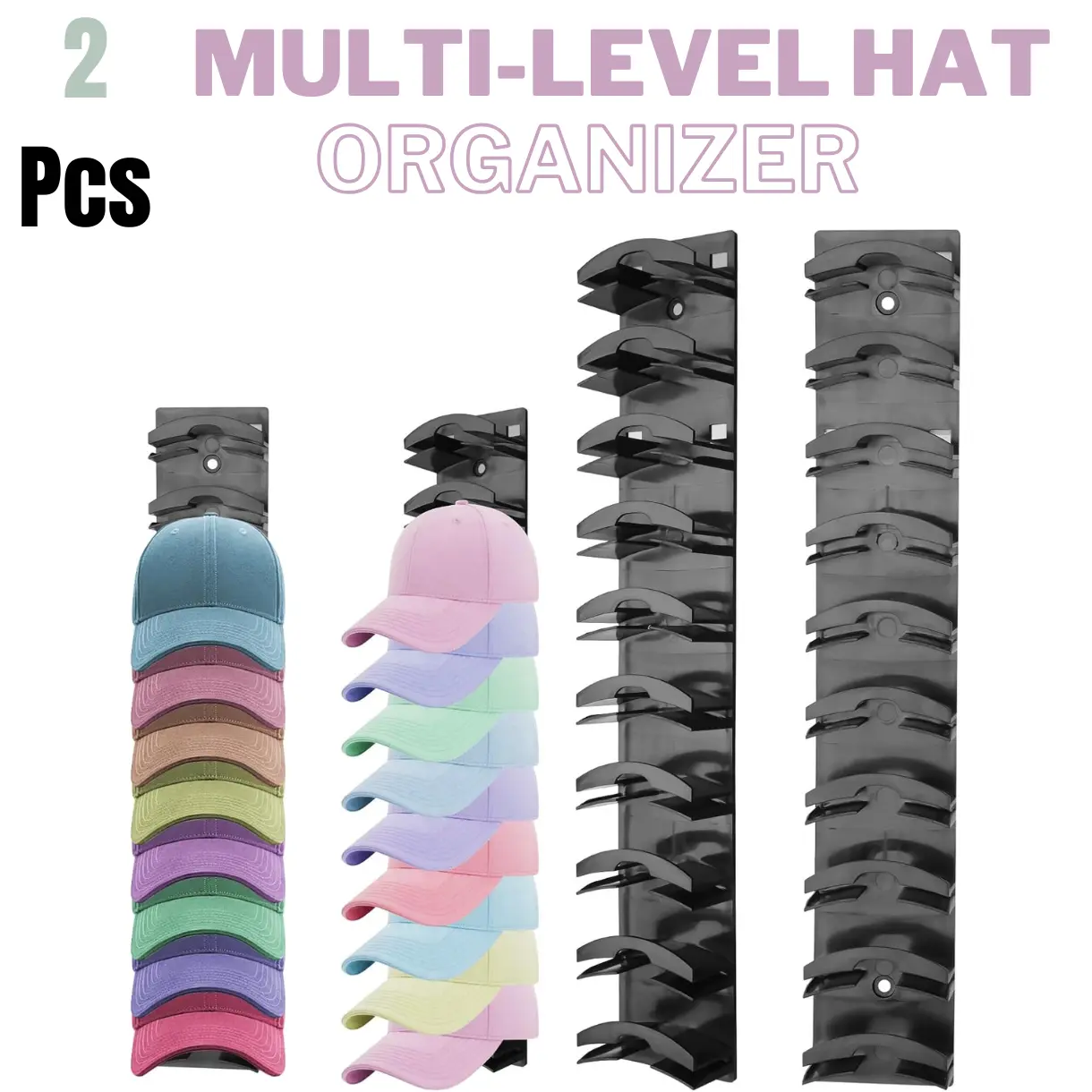 2PCS Hat organizer multi-level storage|Supports up TikTok爆款商品分析 - GMV ...