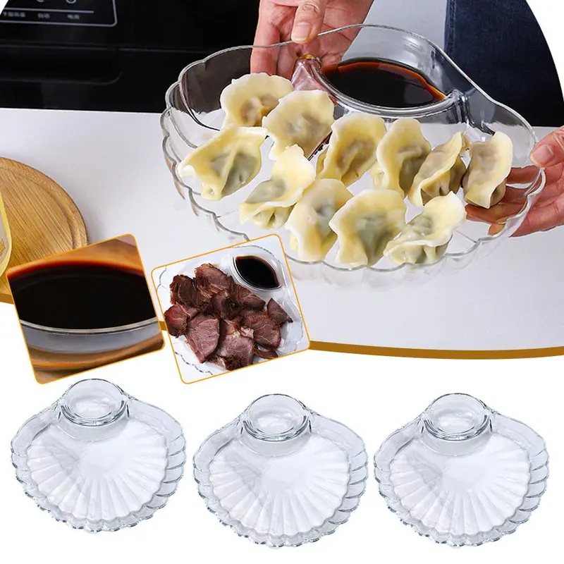 3pcs Dumpling Plate With Dipping Plate Creative Ho TikTok爆款商品分析 - GMV ...