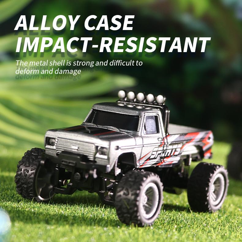 查看[Hotfree 1/64 Mini RC Monster Truck, Metal Off-Road Stomper with ...