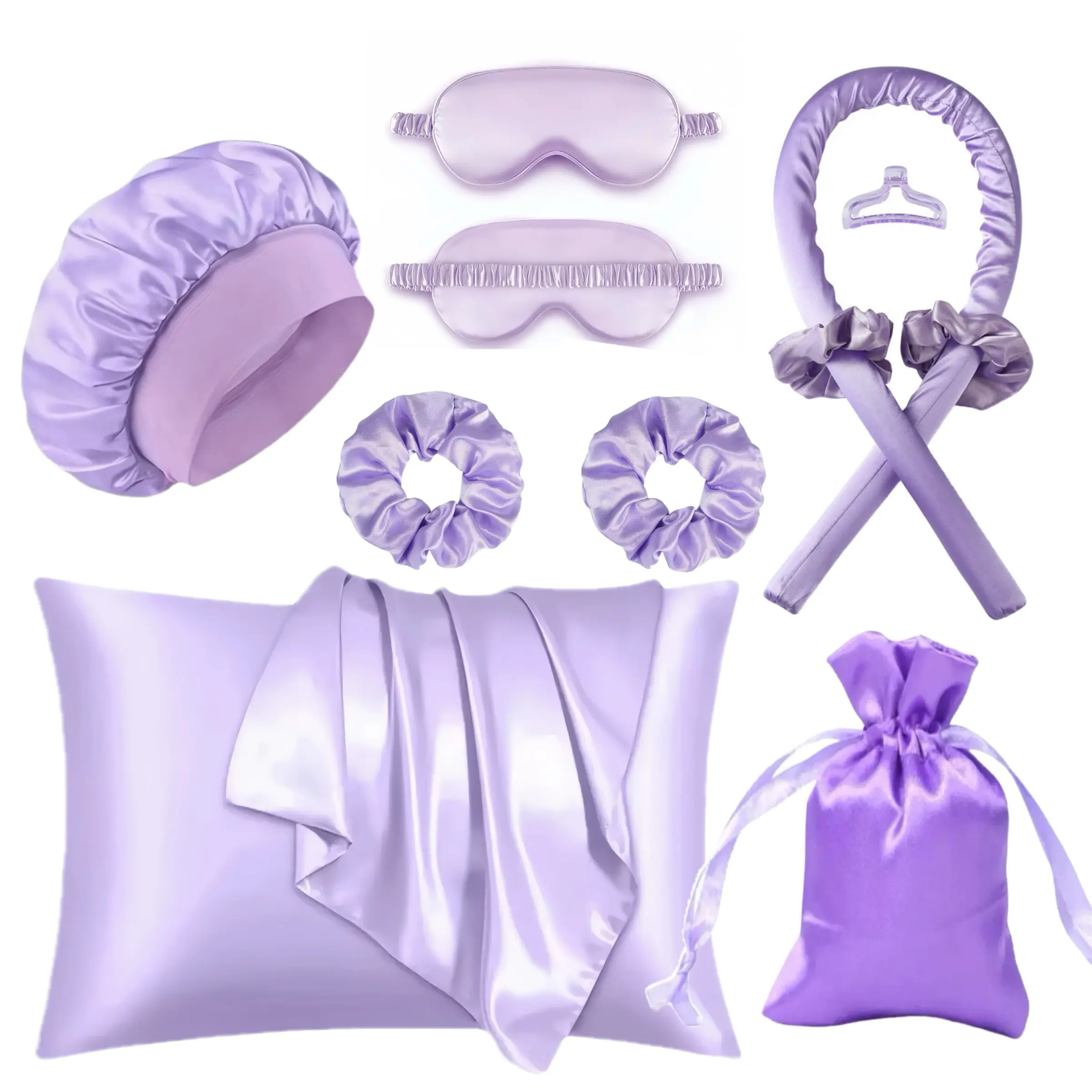 10 Piece Satin Sleep Hair Care Set, Includes Silk TikTok爆款商品分析 - GMV/销量 ...